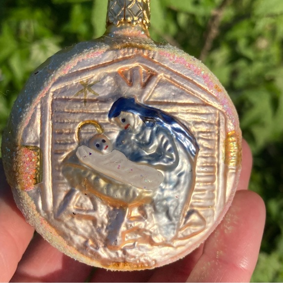 INGE | Holiday | Vintage Inge Glass Madonna And Child Ornament | Poshmark